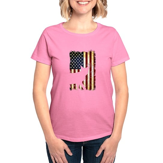 CafePress - Somali Silhouette American Flag 4Th Of July Women's Value T ...