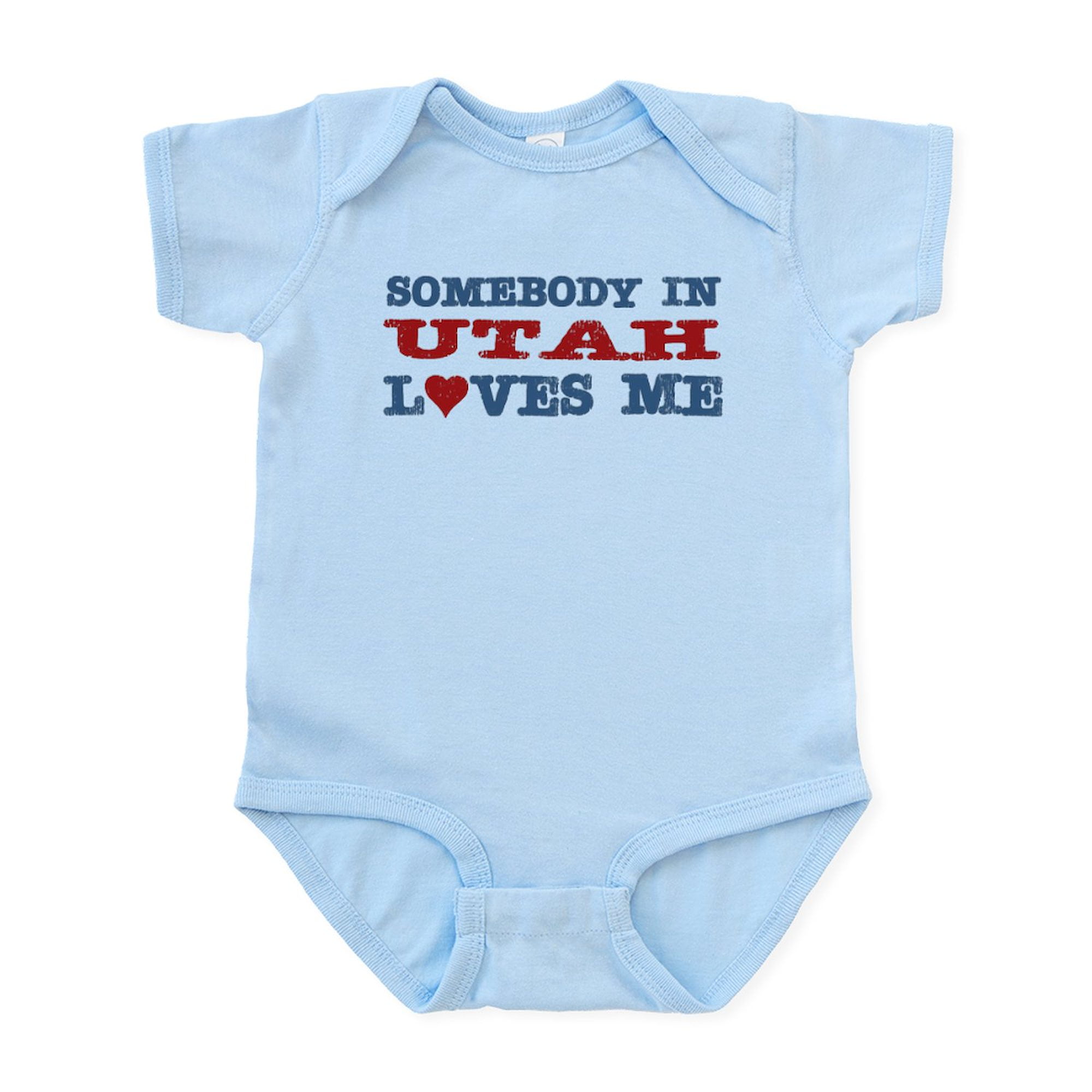 CafePress - Somebody In Utah Loves Me Infant Bodysuit - Baby Light ...