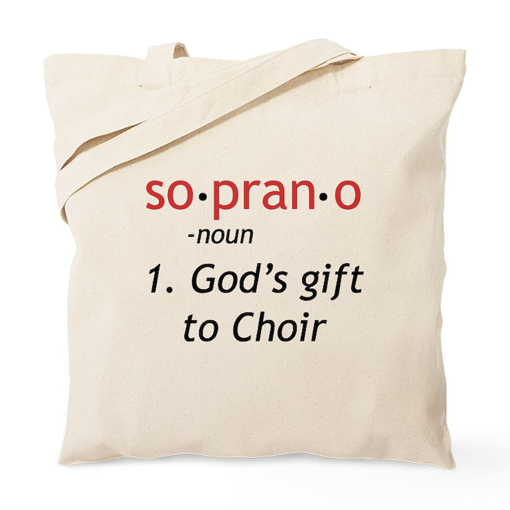 CafePress - Soprano Definition Tote Bag - Unisex Canvas Tote Bag, Beige ...