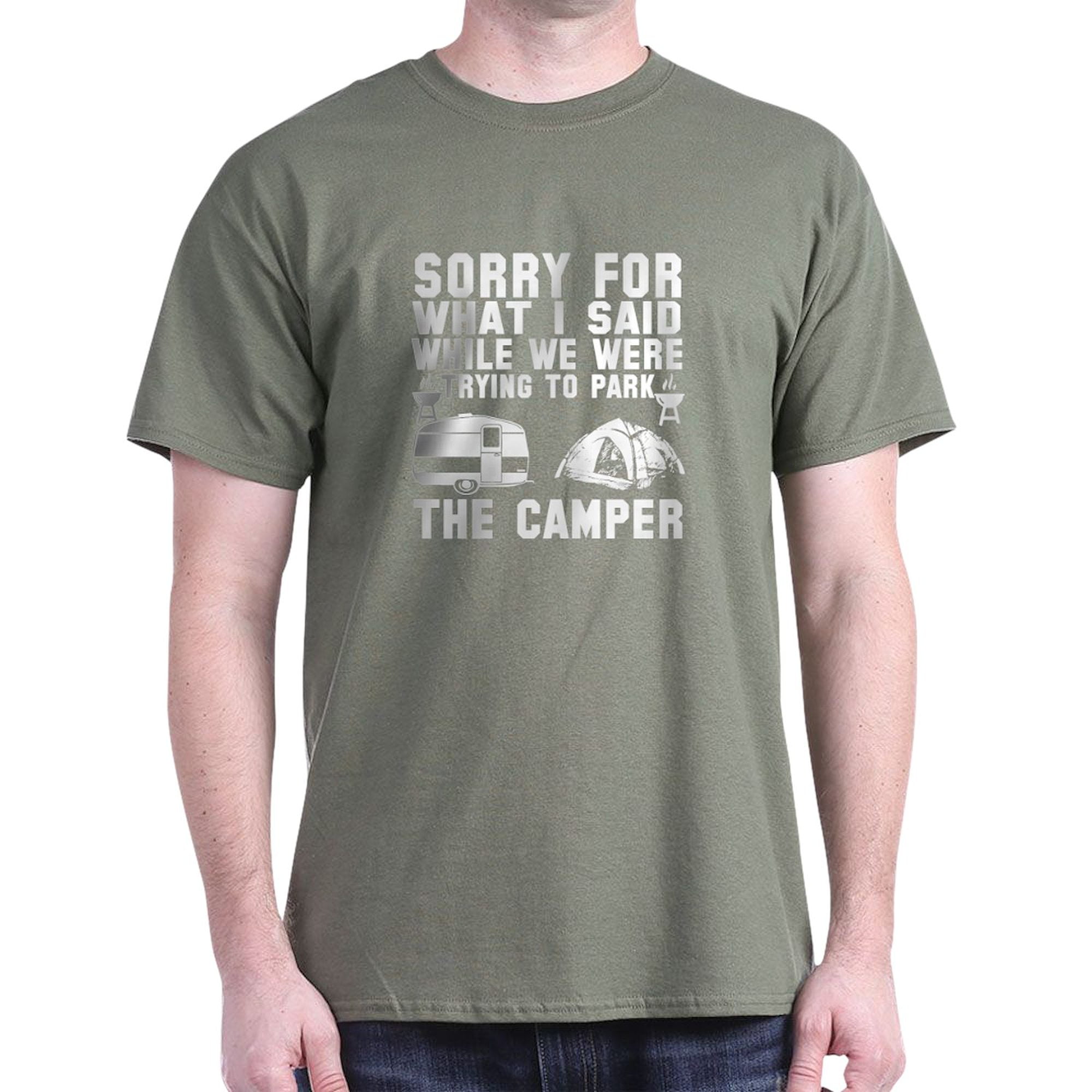 CafePress - Sorry For What I Said RV Camping Shirt T Shirt - Men's ...