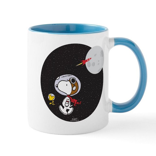 CafePress - Space Snoopy 11 Oz Ceramic Mug Mugs - 11 oz Ceramic Mug ...
