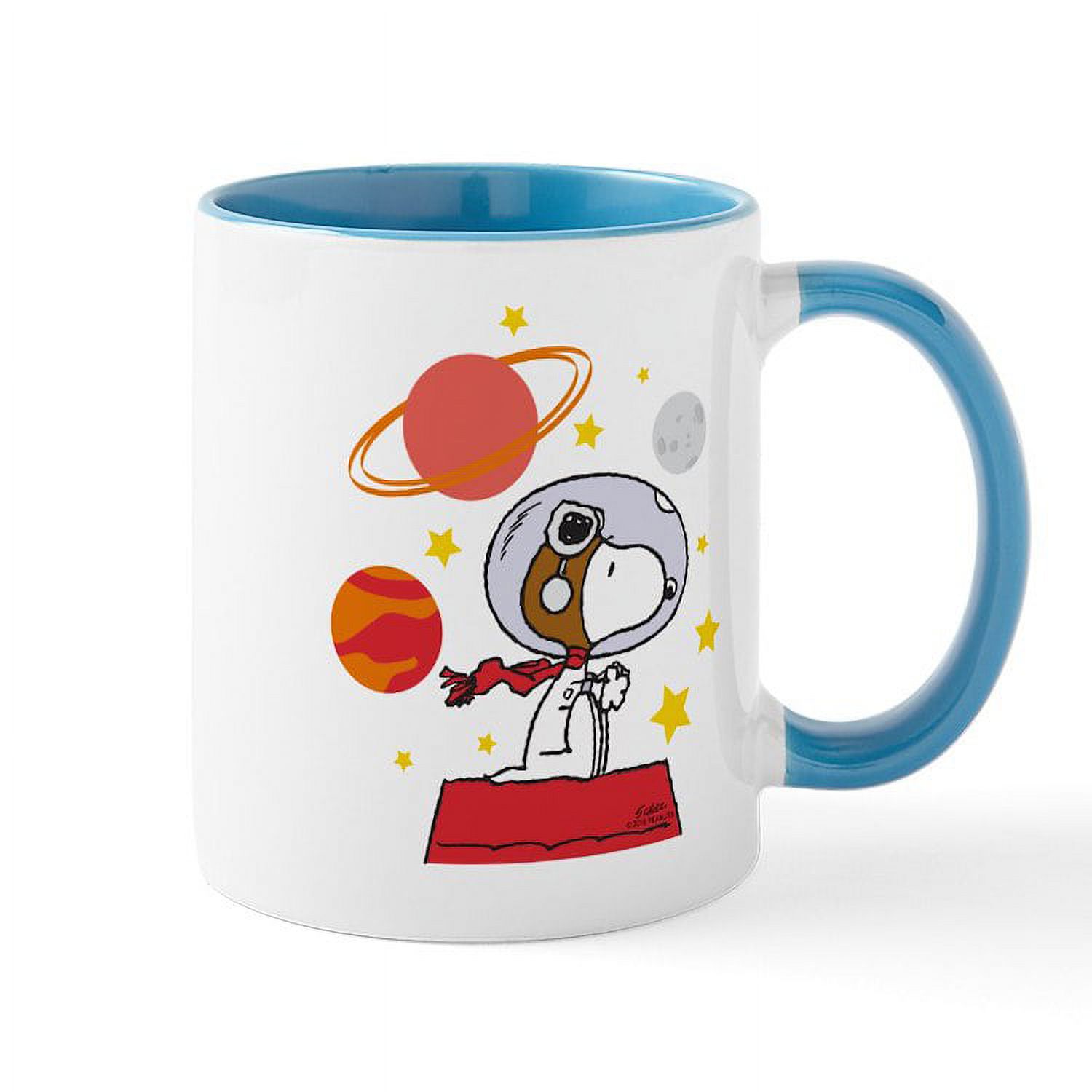 CafePress - Space Snoopy - 11 oz Ceramic Mug - Novelty Coffee Tea Cup ...