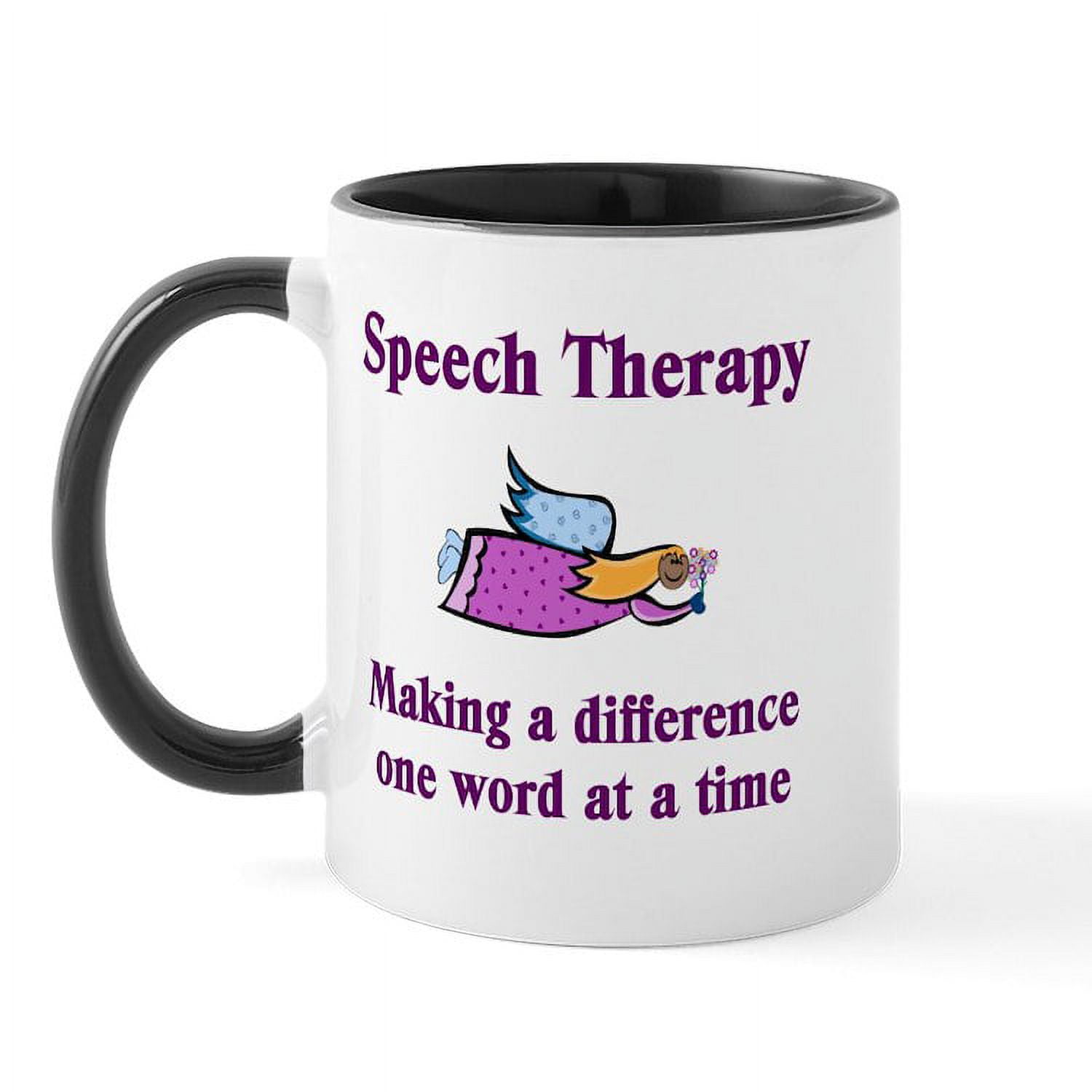 CafePress - Speech Therapy Mug - 11 oz Ceramic Mug - Novelty Coffee Tea Cup - Walmart.com