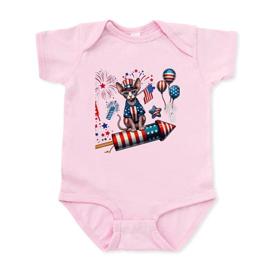 CafePress - Sphynx Cat Riding Firecracker US Flag 4Th Of July - Cute ...