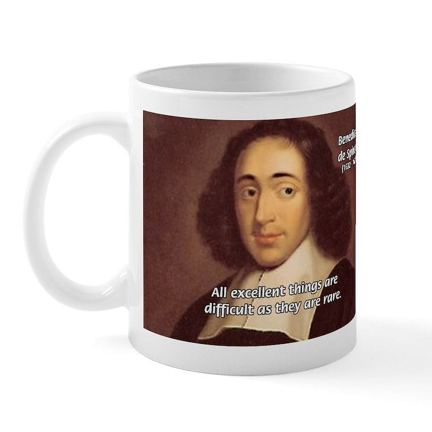 CafePress - Spinoza Ethics Philosophy Mug - 11 oz Ceramic Mug - Novelty ...