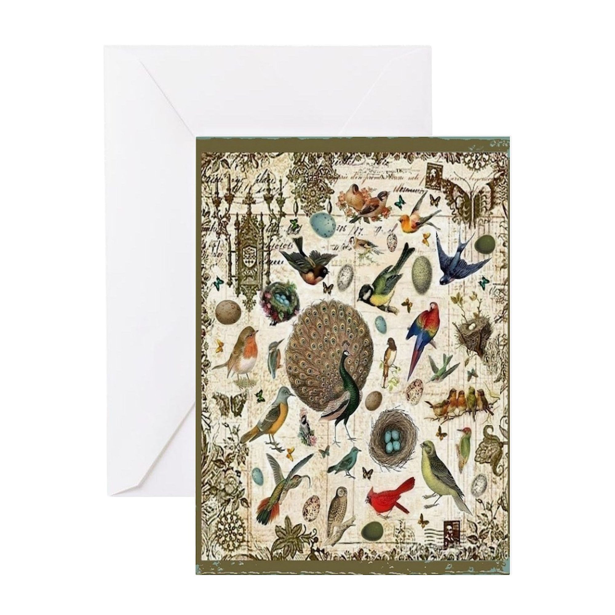 CafePress - Spring Fling Card Greeting Cards - Greeting Card, Blank ...