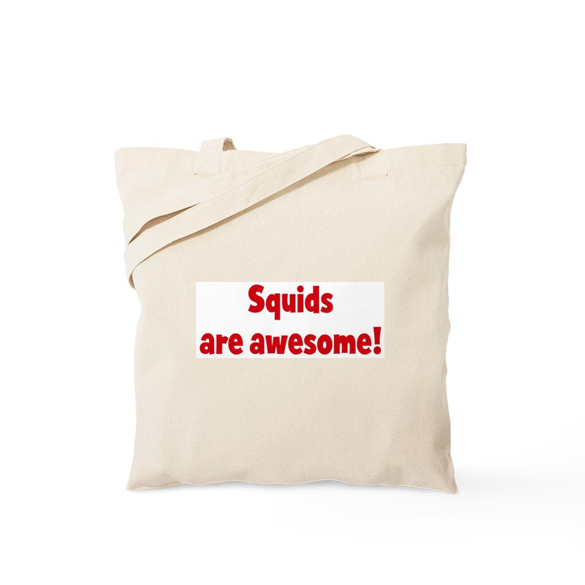 CafePress - Squids Are Awesome Tote Bag - Unisex Canvas Tote Bag, Beige ...