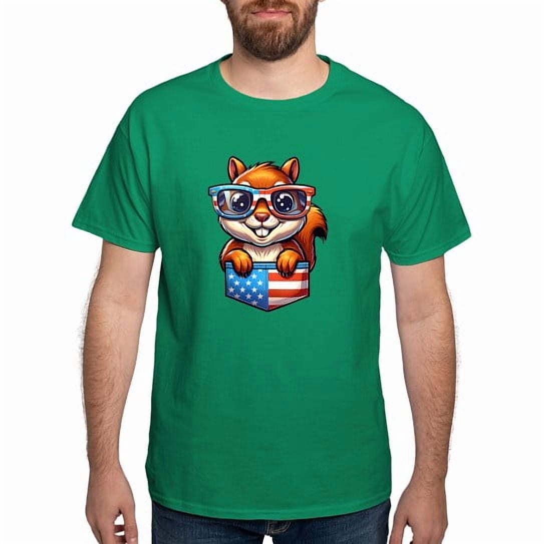 CafePress - Squirrel 4Th July USA Flag In Pocket America Mom D Men's ...