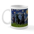 CafePress - Starry Night & Black Labrador Mug - 11 oz Ceramic Mug ...