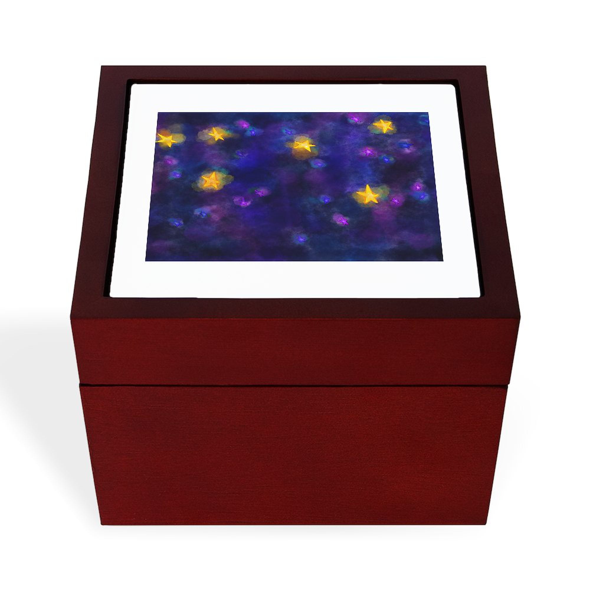 CafePress - Stary Stary Sky - Keepsake Box, Finished Hardwood Jewelry ...