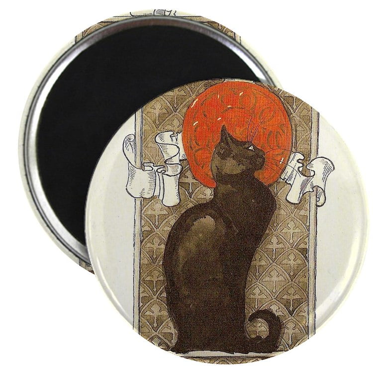 CafePress - Steilen_Chatnoirred Magnet - 2.25" Round Magnet ...