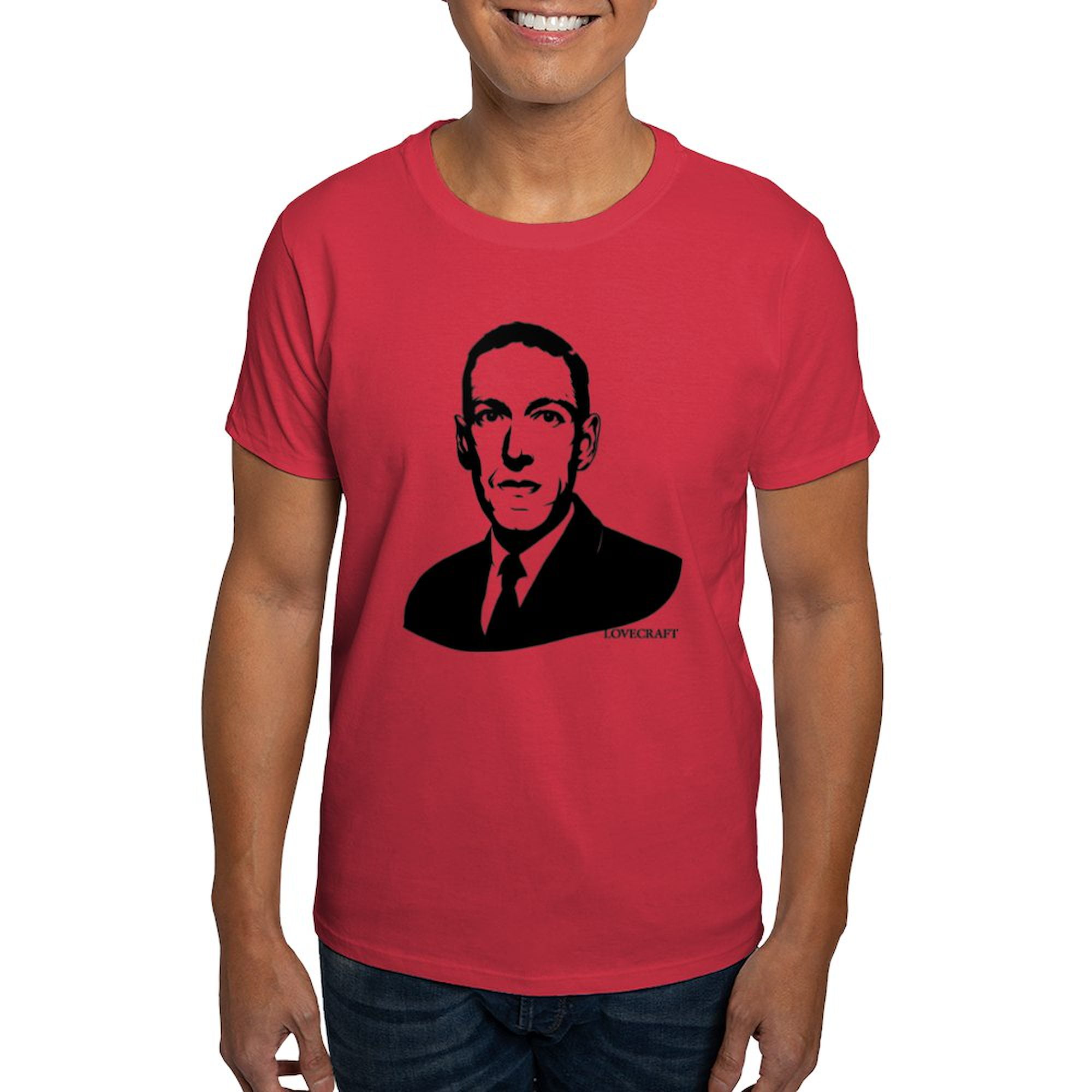 CafePress - Strk3 H.P. Lovecraft Dark T Shirt - Men's Classic Graphic ...