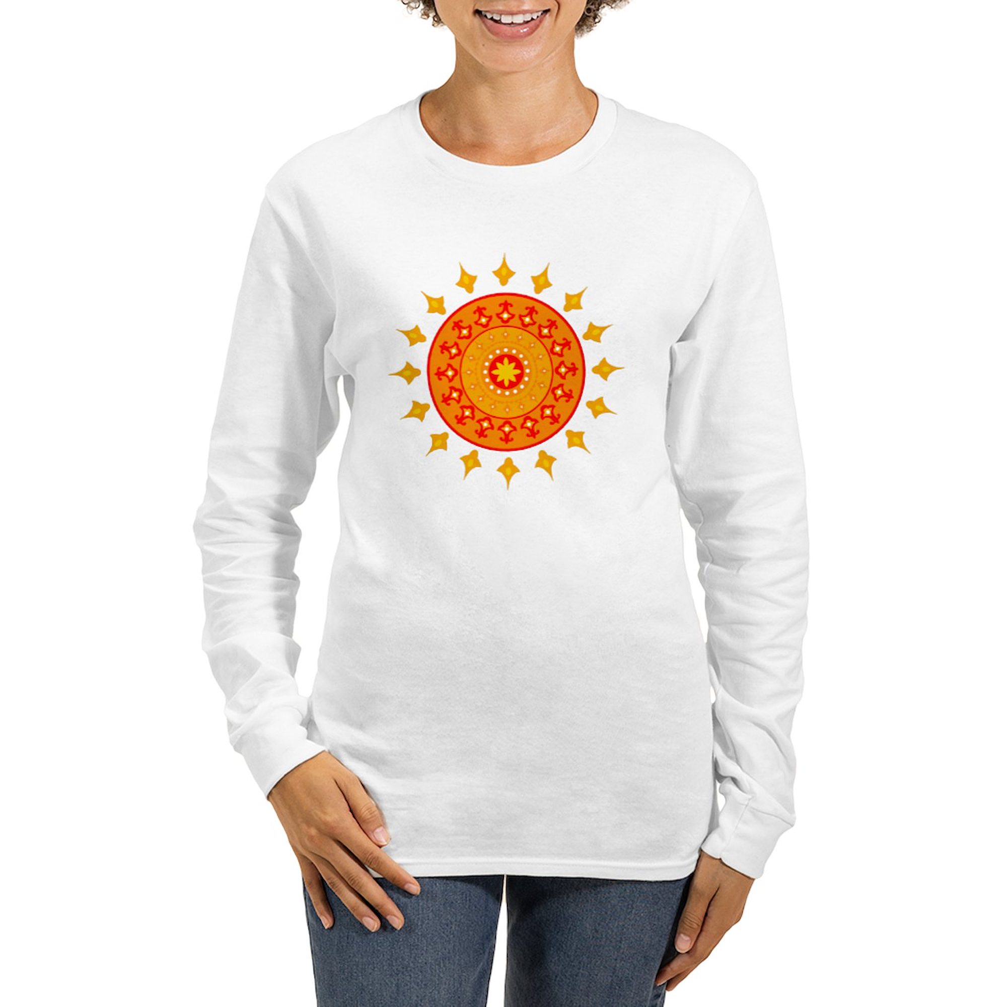 CafePress - Sun Chakra Women's Long Sleeve T Shirt - Women's Long ...