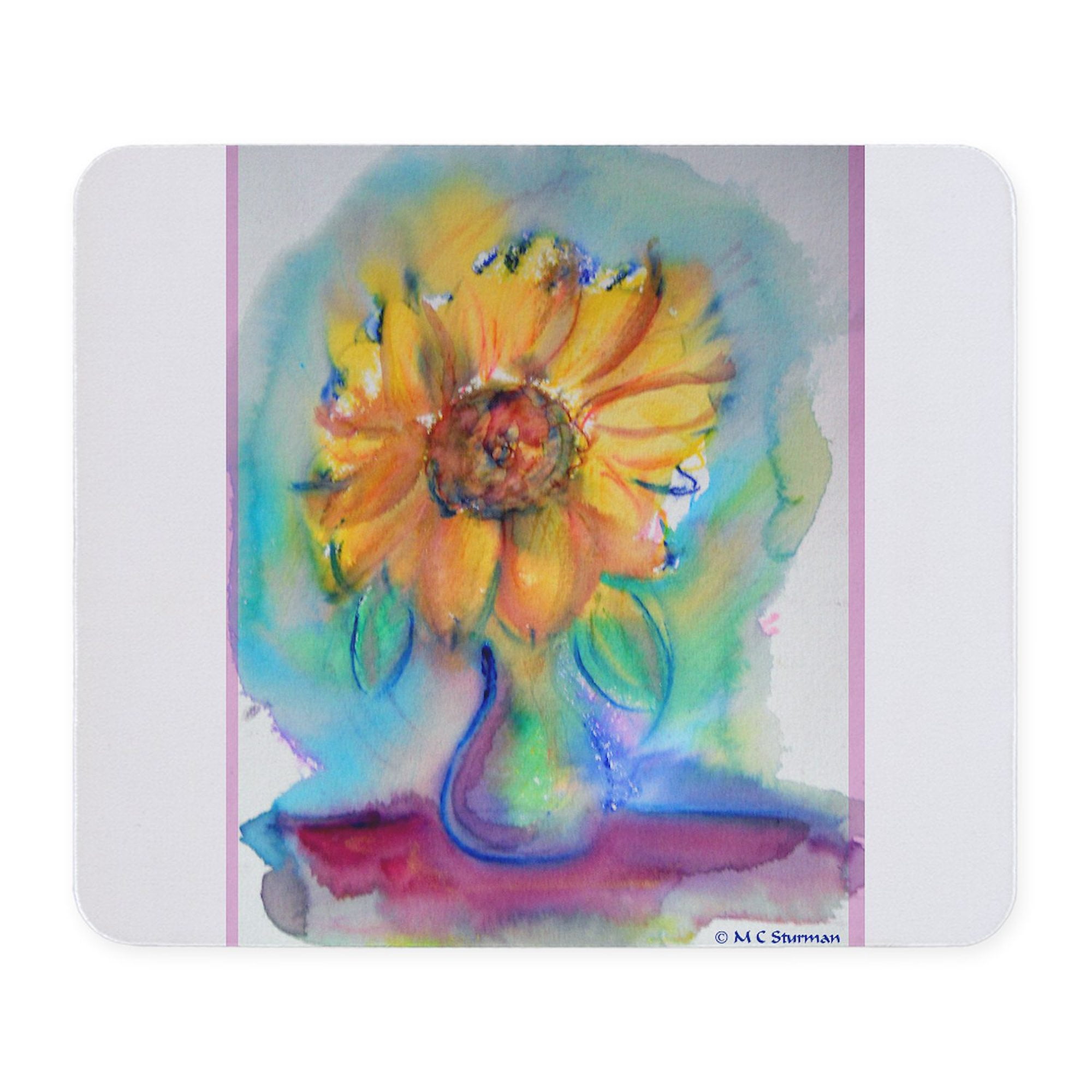 CafePress - Sunflower, Bright, Fun, Mousepad - Non-slip Rubber Mousepad ...