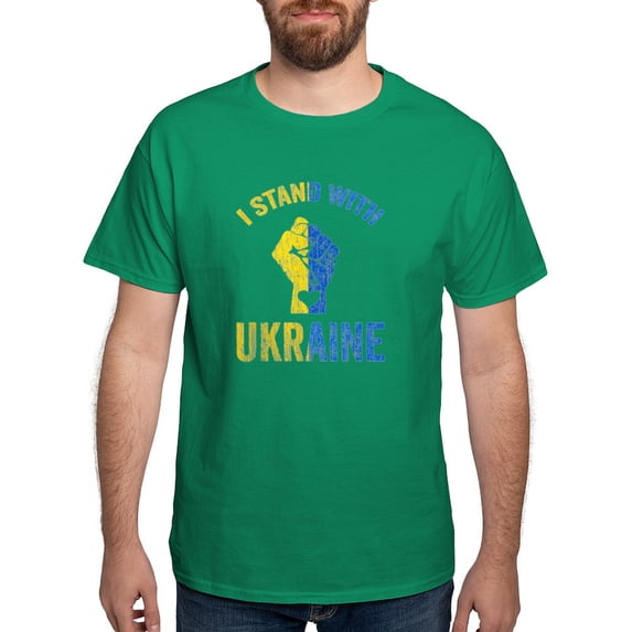 CafePress - Support Ukraine I Stand With Ukraine Ukrai T Shirt - Men's ...