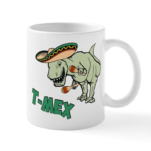 CafePress - T Mex T Rex Mexican Tyrannosaurus Dinosaur Mugs - 11 oz ...