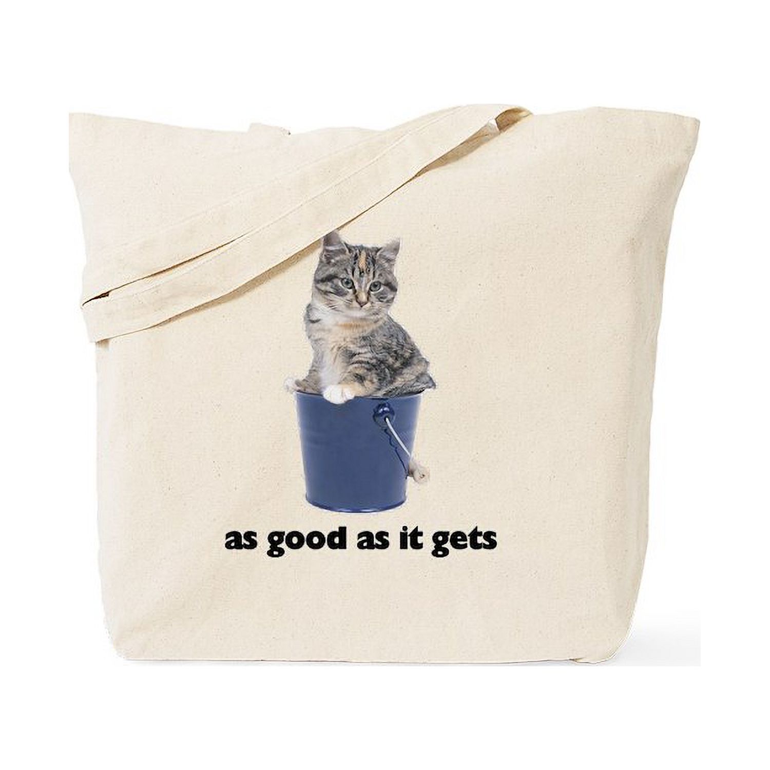 CafePress - Tabby Cat Photo Tote Bag - Unisex Canvas Tote Bag, Beige, 1 ...