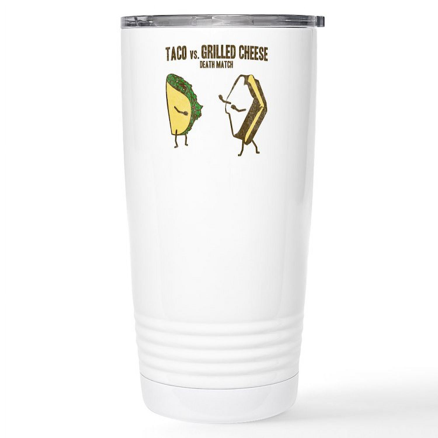 CafePress - Taco VS Grilled Cheese Stainless Steel Travel Mug ...