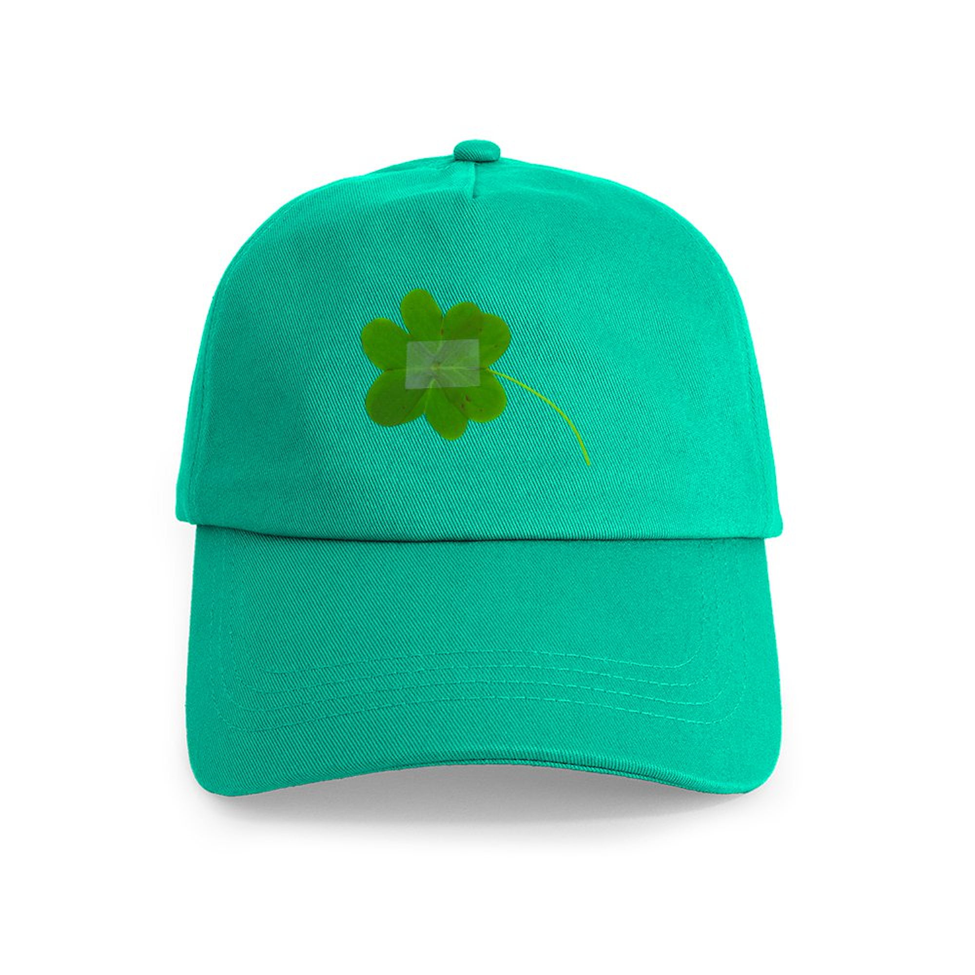 CafePress - Taped Fake Lucky Four Leaf Clover Cap - Adjustable 100% ...