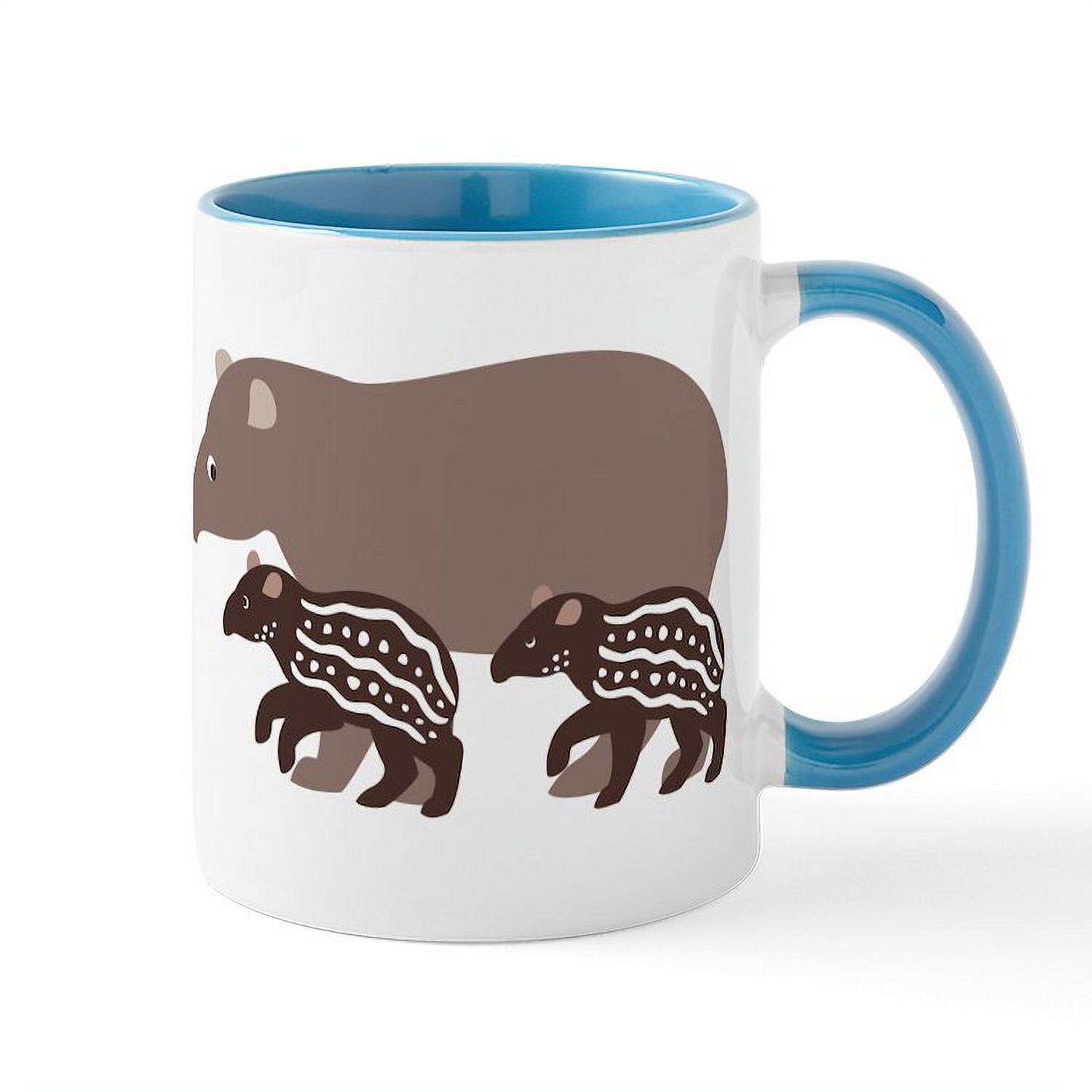 CafePress - Tapir Family A Mug - 11 oz Ceramic Mug - Novelty Coffee Tea ...