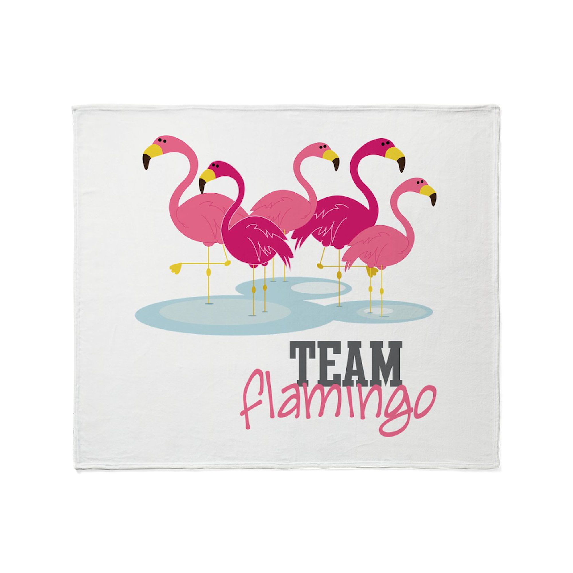 CafePress - Team Flamingo Throw Blanket - Soft Fleece Throw Blanket, 50 ...