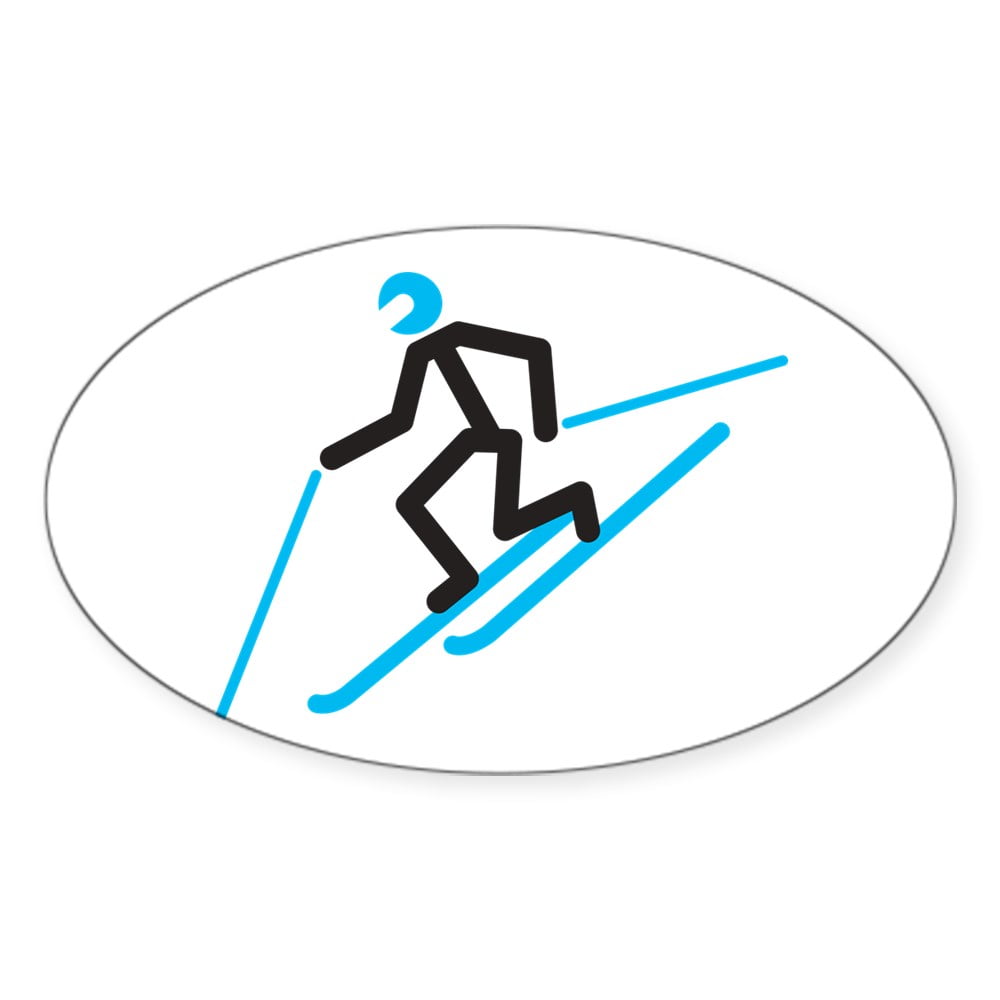 CafePress - Tele Stick Man - Sticker (Oval) - Walmart.com