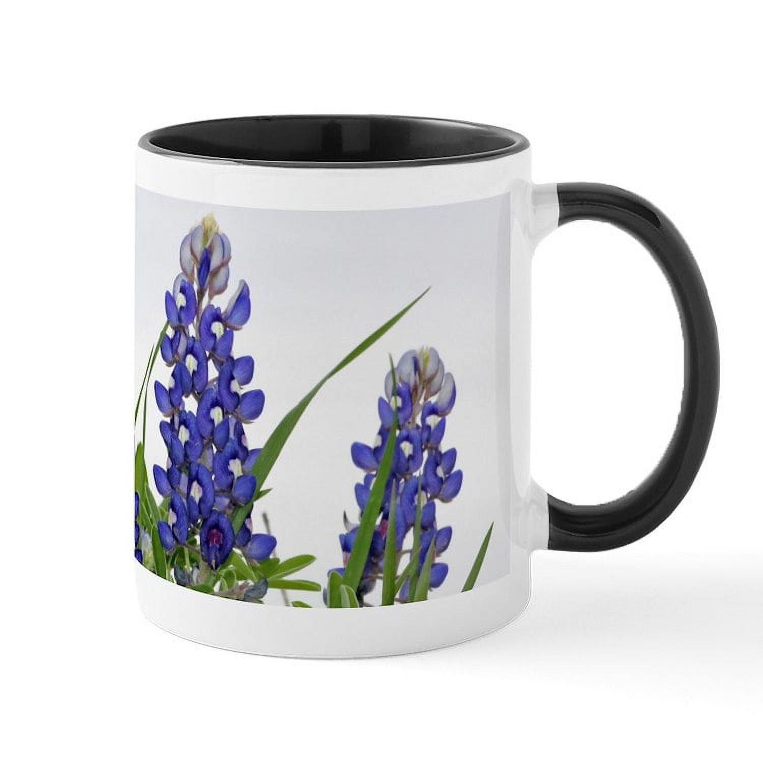 CafePress - Texas Bluebonnets Mugs - 11 oz Ceramic Mug - Novelty Coffee ...