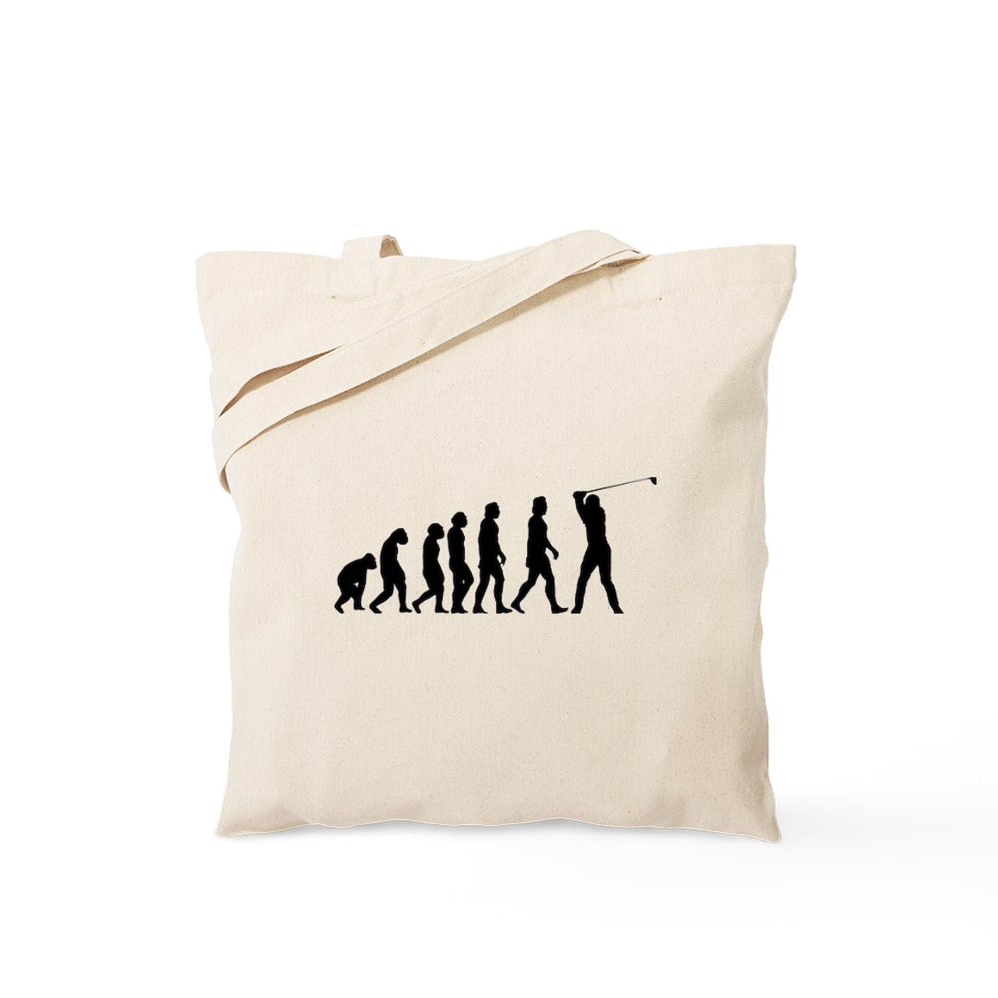 CafePress - The Evolution Of Golf Tote Bag - Unisex Canvas Tote Bag ...