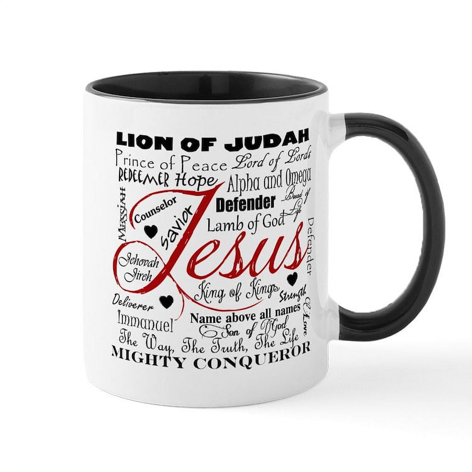 CafePress - The Name Of Jesus Mug - 11 oz Ceramic Mug - Novelty Coffee ...