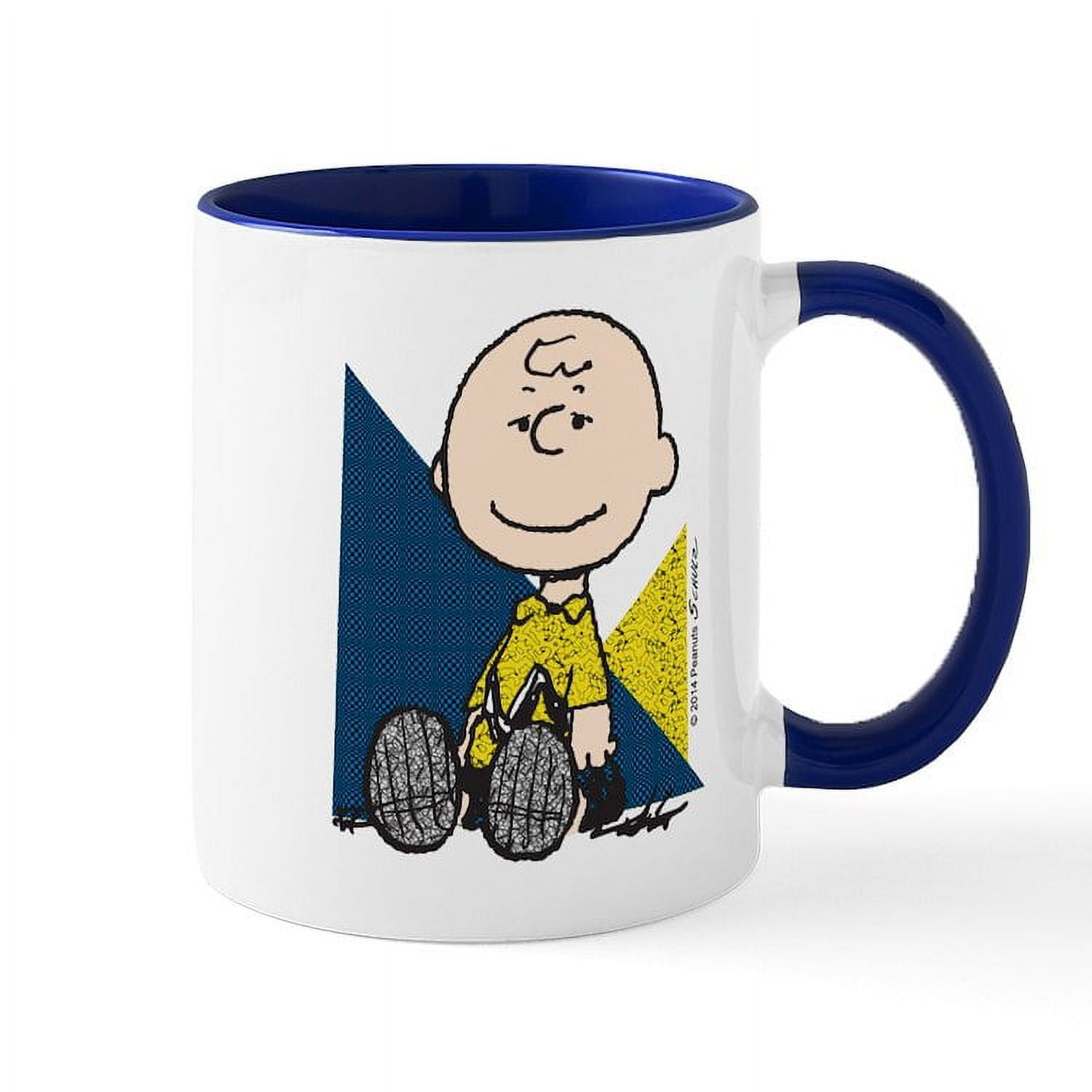 CafePress - Charlie Brown Sitting Ceramic Mug - 11 oz Ceramic Mug ...