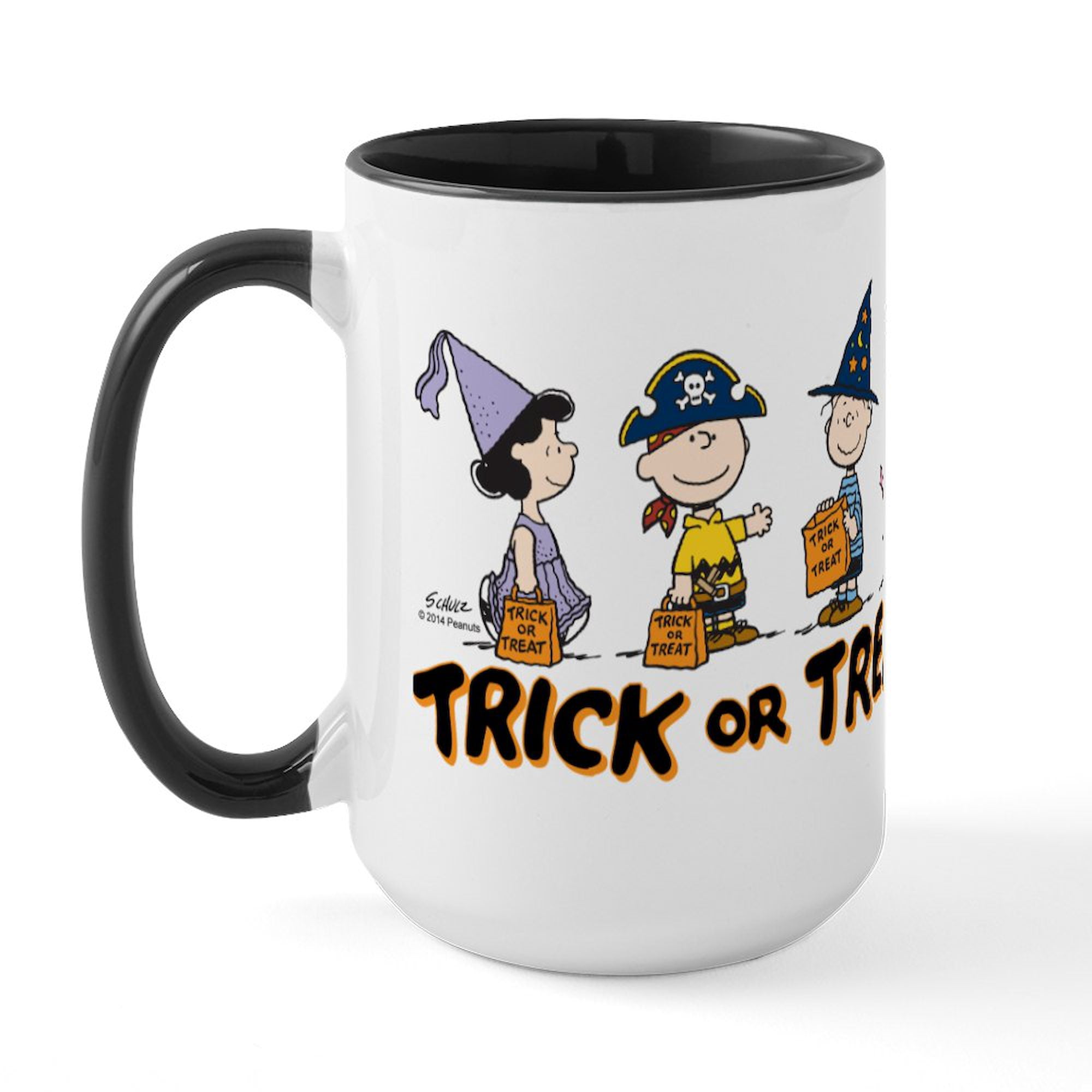CafePress - The Peanuts Gang: Trick Or Treat Large Mugs - 15 oz Ceramic ...