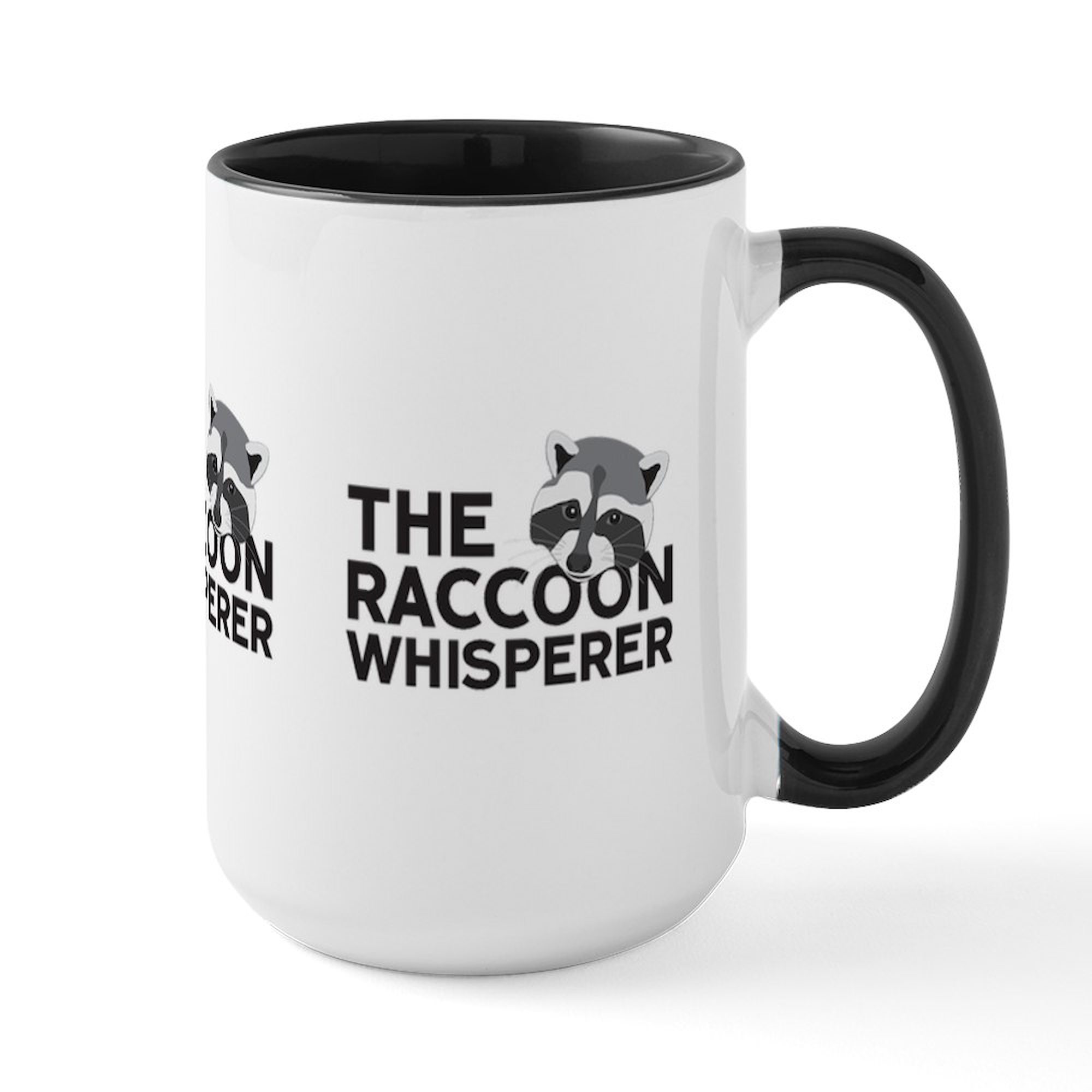 CafePress - The Raccoon Whisperer Mugs - 15 oz Ceramic Large White ...