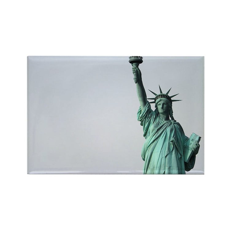 CafePress - The Statue Of Liberty NYC Pro Photo - Rectangle Magnet, 2 ...