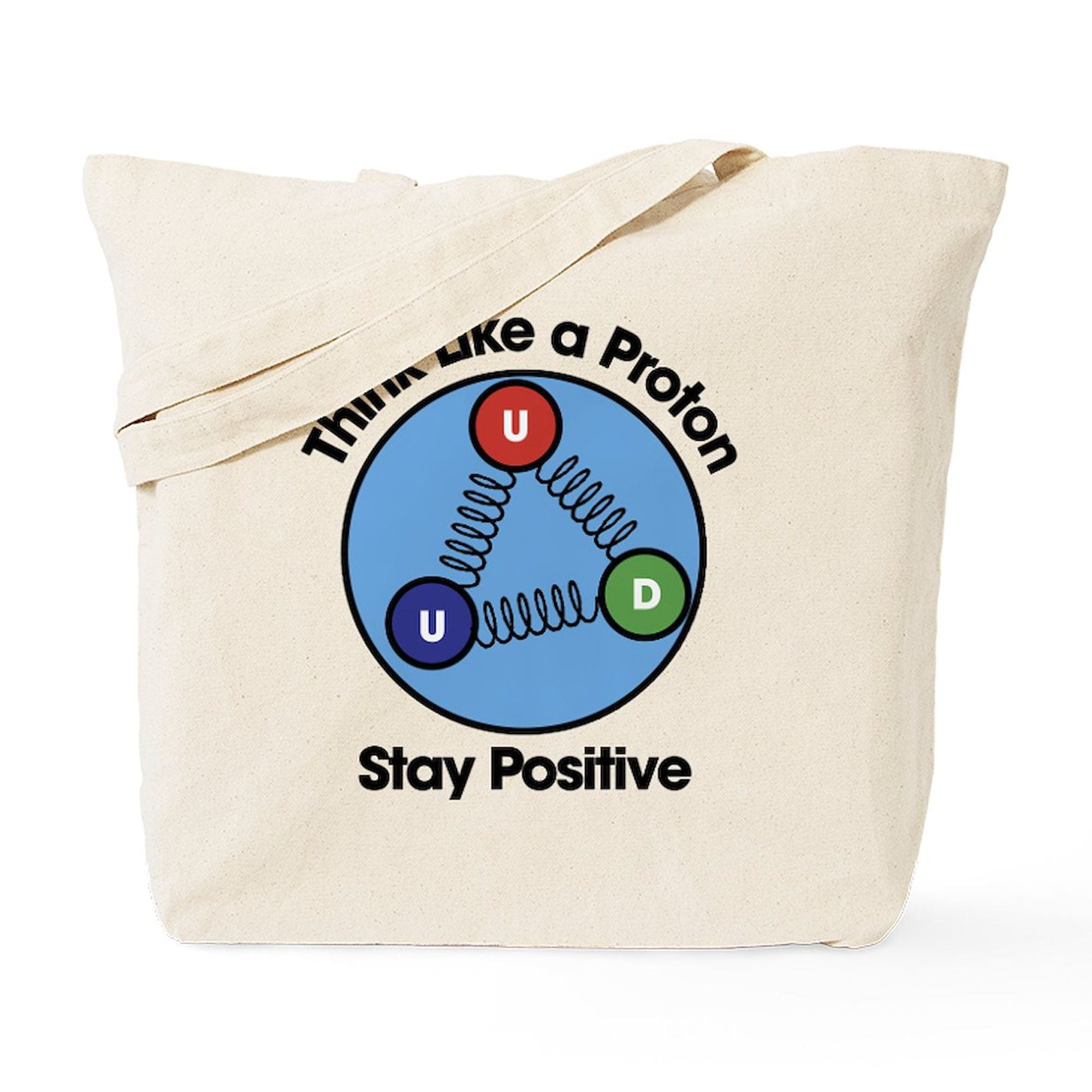 CafePress - Think Like A Proton Stay Positive Tote Bag - Unisex Canvas ...