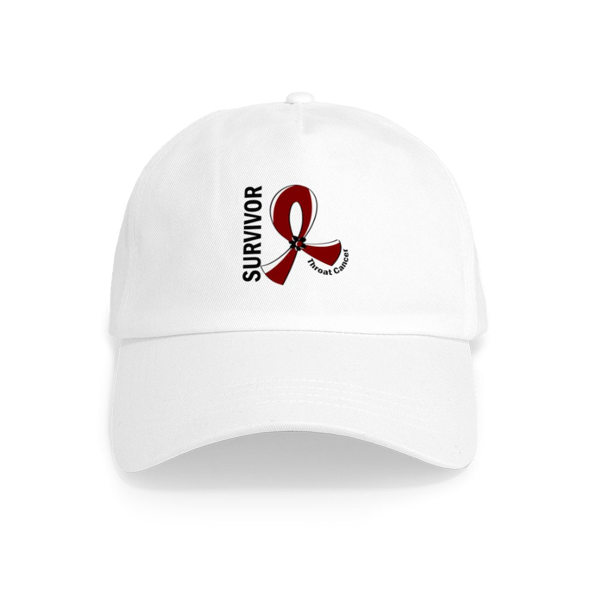 CafePress - Throat Cancer Survivor 12 Cap - Adjustable 100% Brushed ...