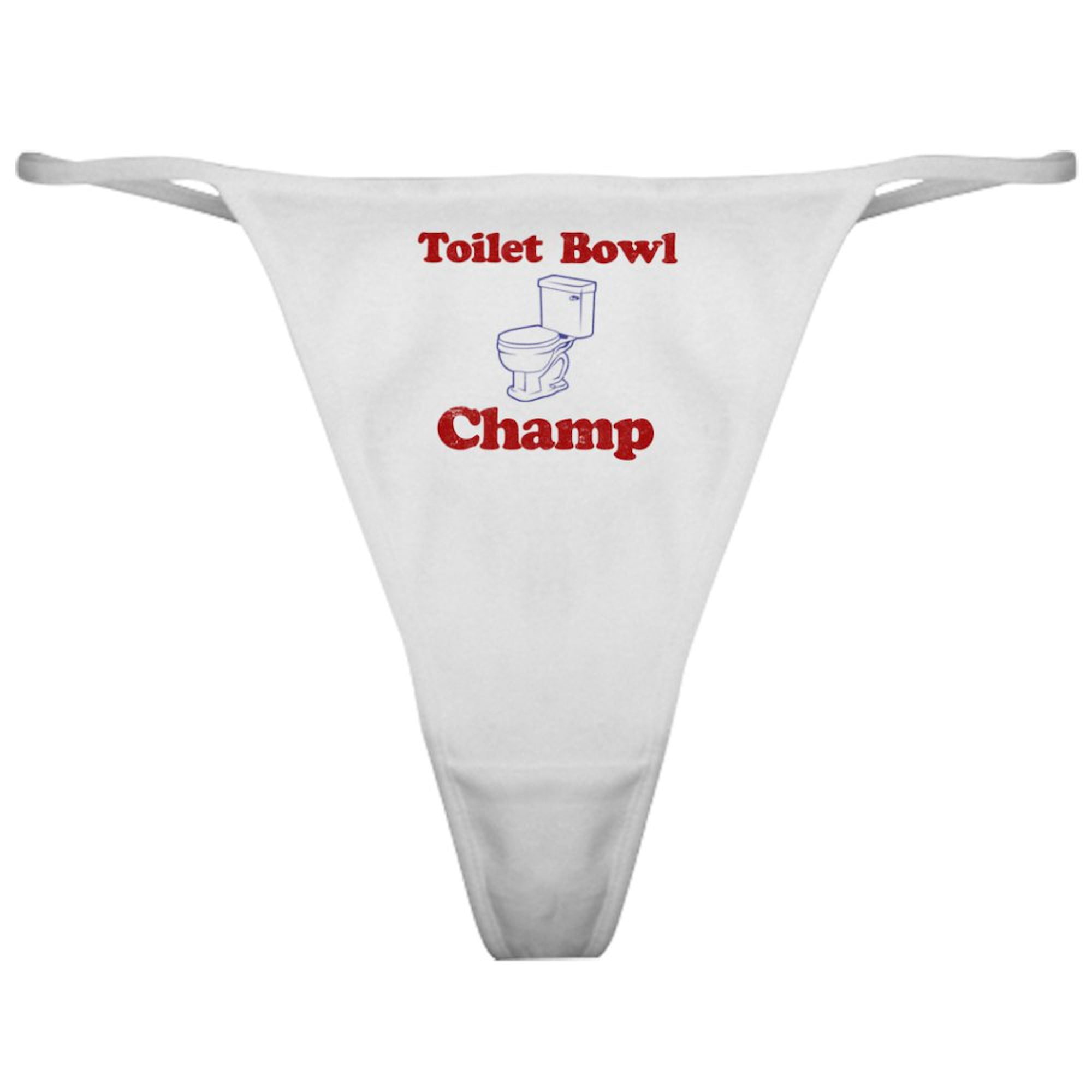 CafePress - Toilet Bowl Champ Fantasy Football L Classic Thong - Women ...