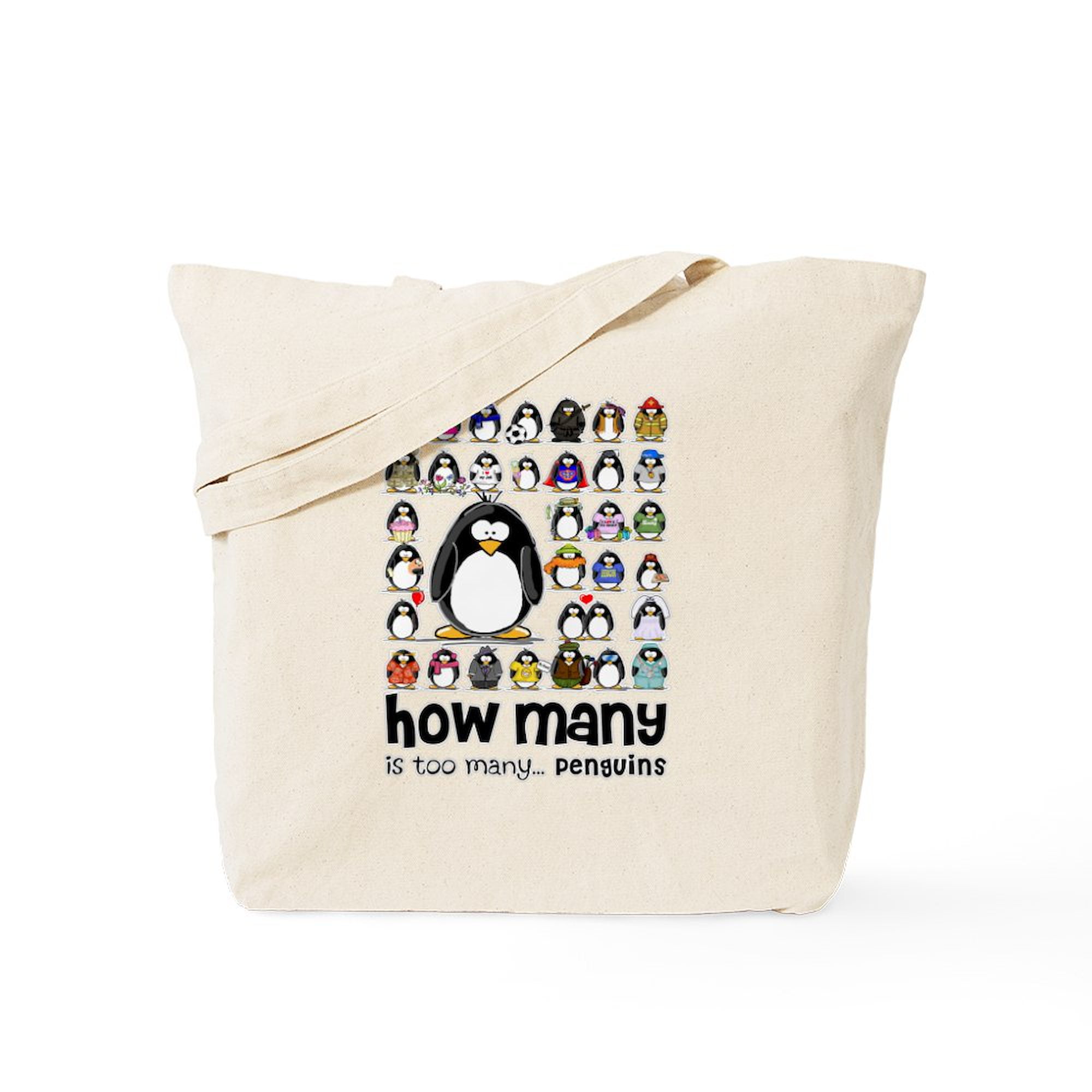 CafePress - Too Many Penguins Tote Bag - Unisex Canvas Tote Bag, Beige ...