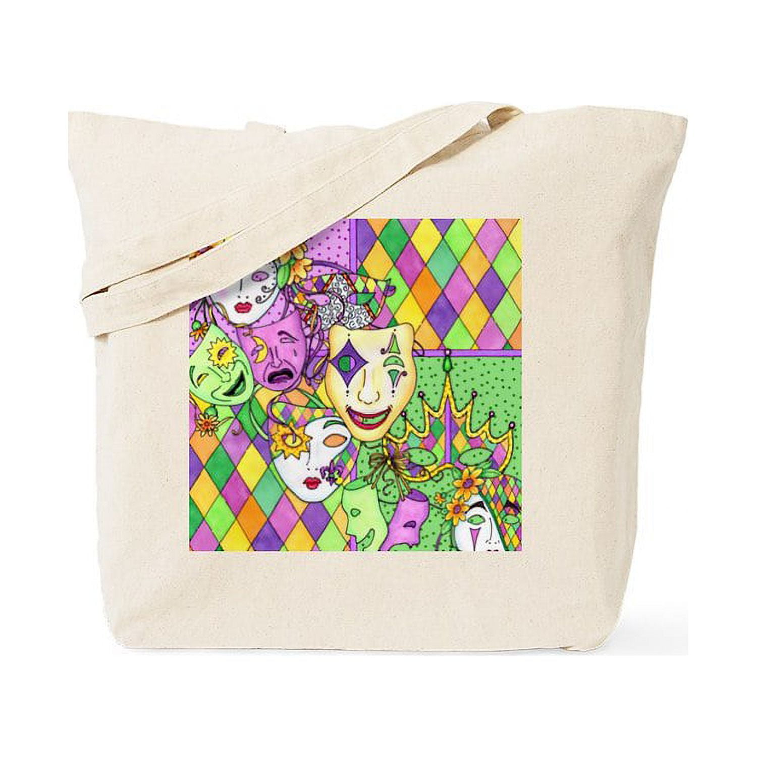 CafePress - Too Much Fun Mardi Gras Masks Tote Bag - Unisex Canvas Tote ...