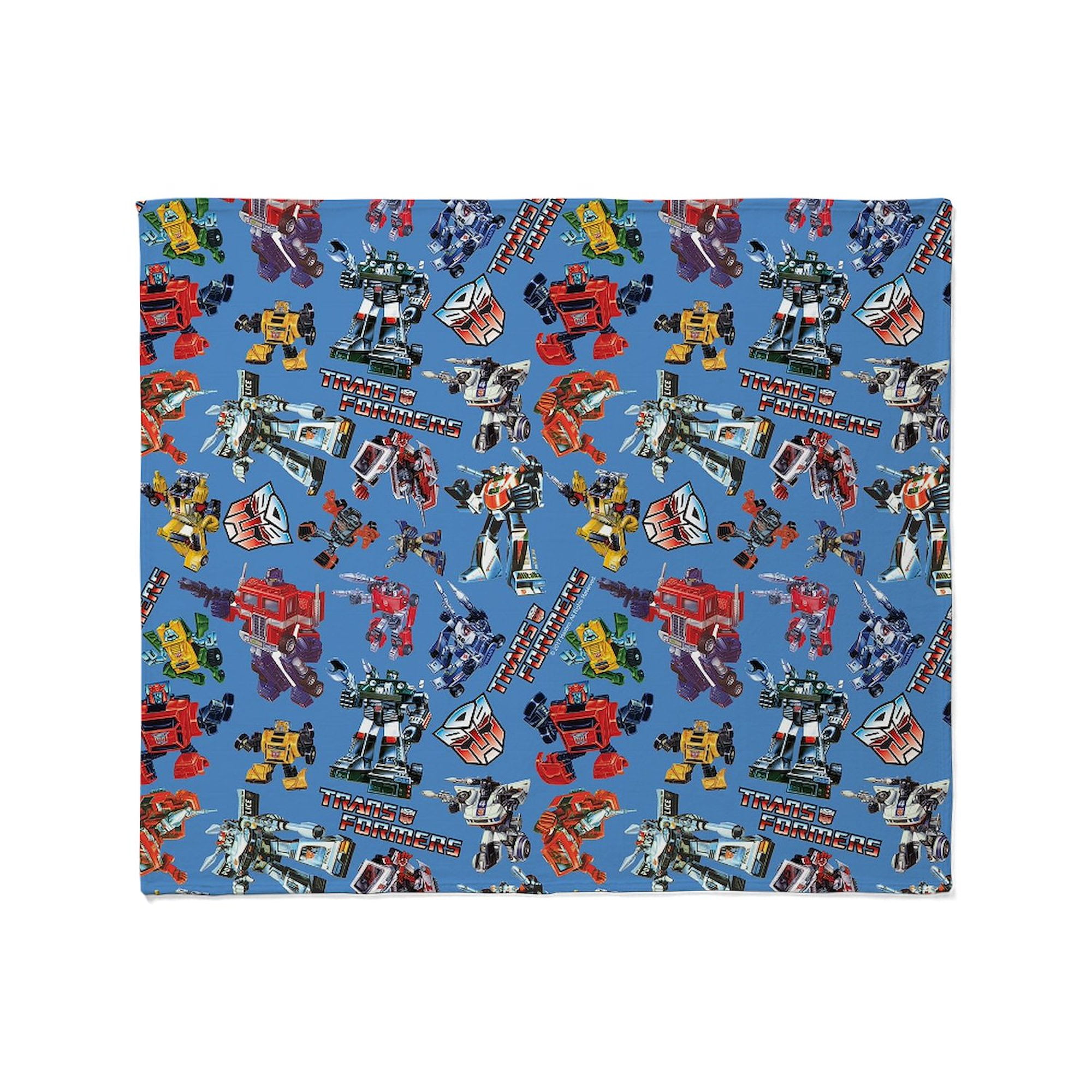 CafePress - Transformers Vintage Pattern Throw Blanket - Soft Fleece ...