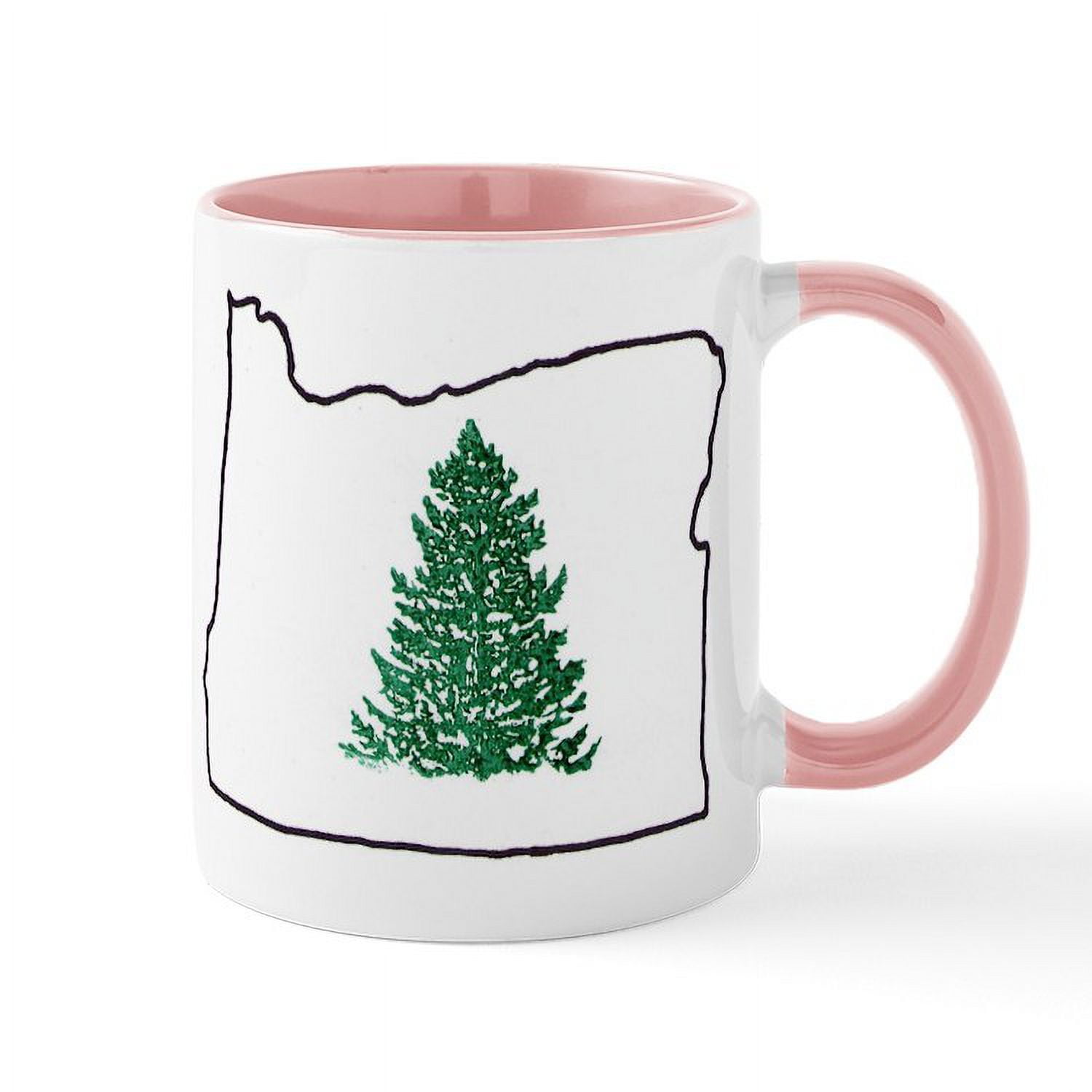 CafePress - Tree In Oregon Mug - 11 oz Ceramic Mug - Novelty Coffee Tea ...