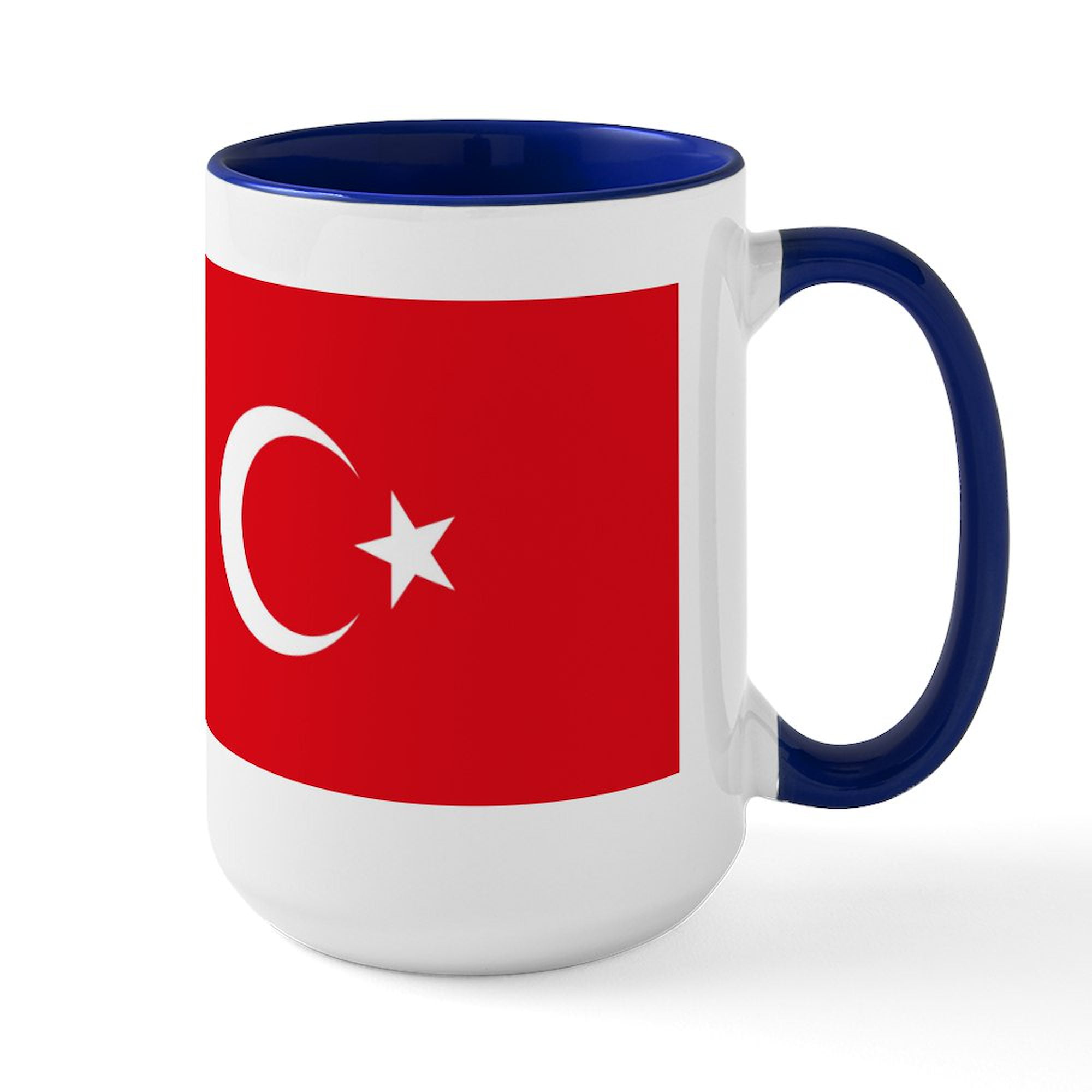 CafePress - Turkey National Flag Current Mugs - 15 oz Ceramic Large ...
