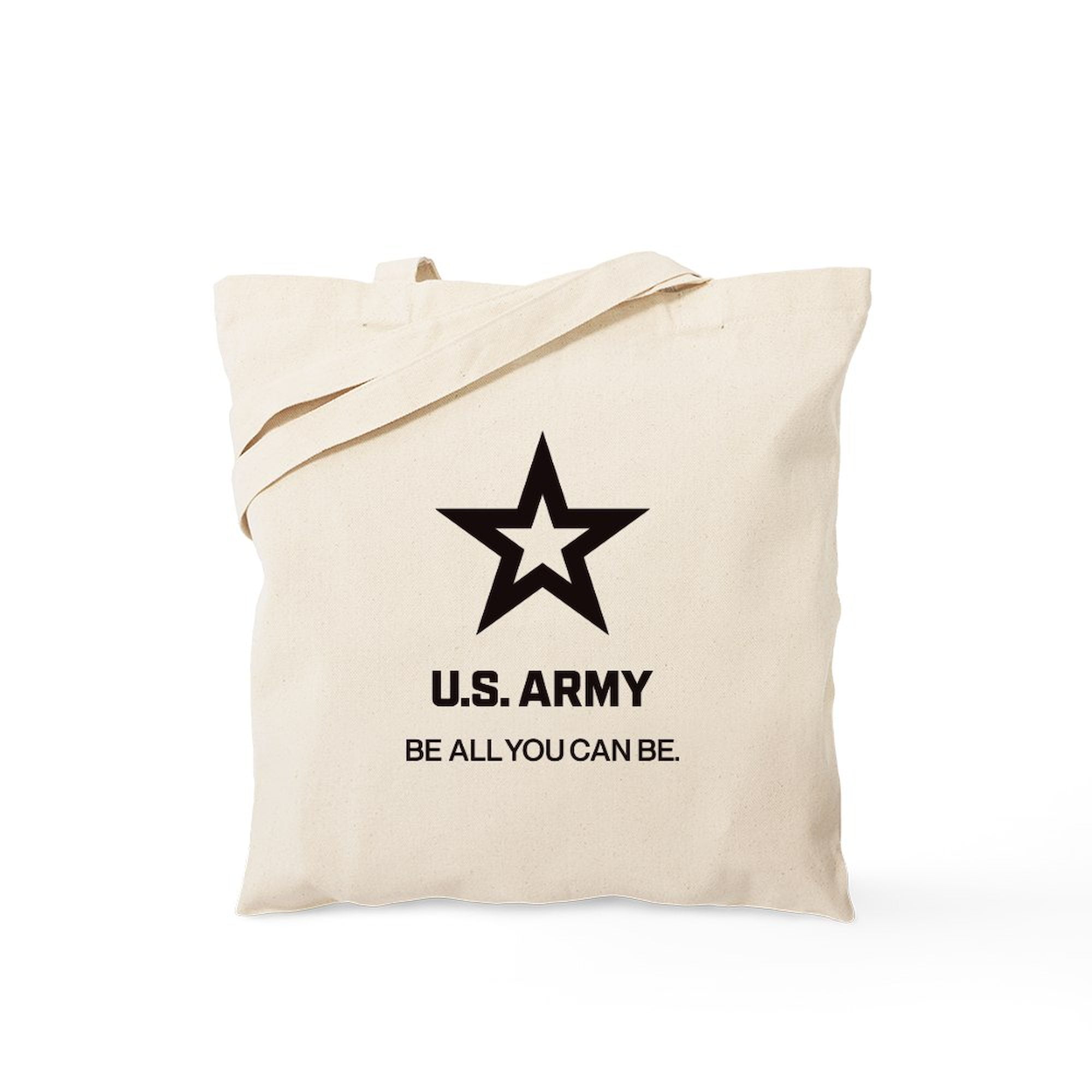 CafePress - U.S. Army® Black Logo Tagline - Unisex Canvas Tote Bag ...