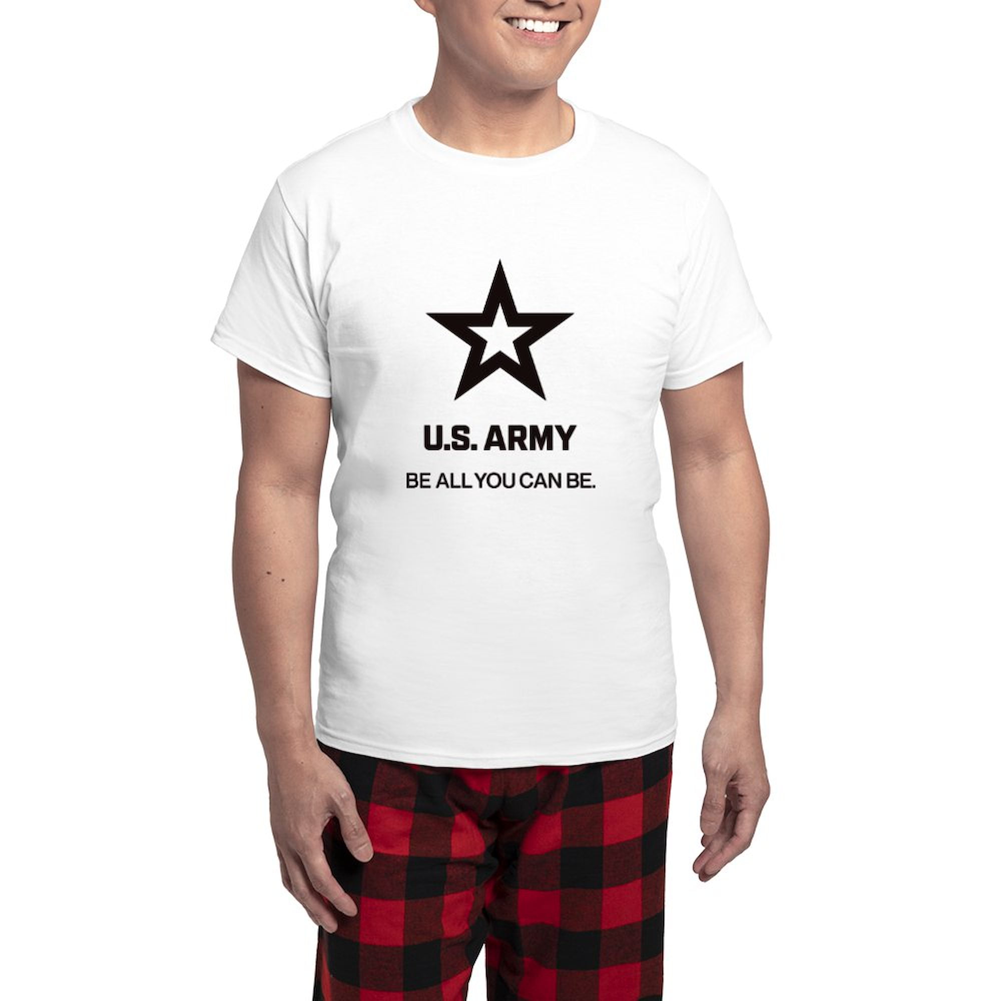 CafePress - U.S. Army® Black Logo Tagline Pajamas - Men's Light Loose ...