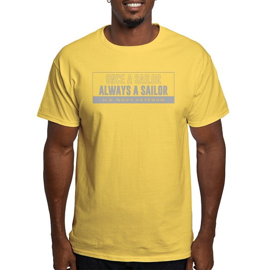 CafePress - U.S. Navy Once A Sailor Dark T Shirt - Men's Classic Cotton ...
