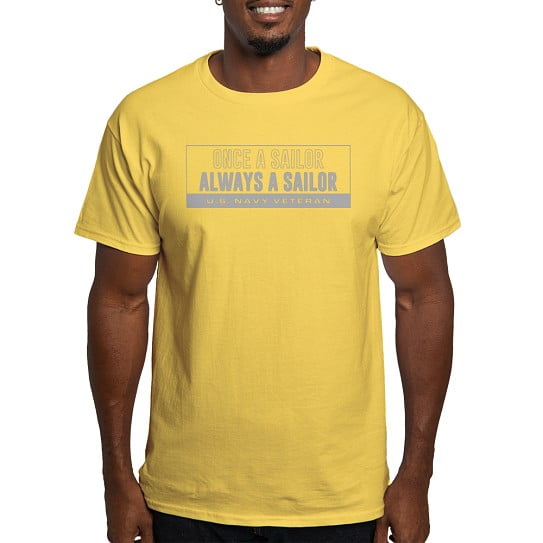 CafePress - U.S. Navy Once A Sailor Dark T Shirt - Men's Classic Cotton ...