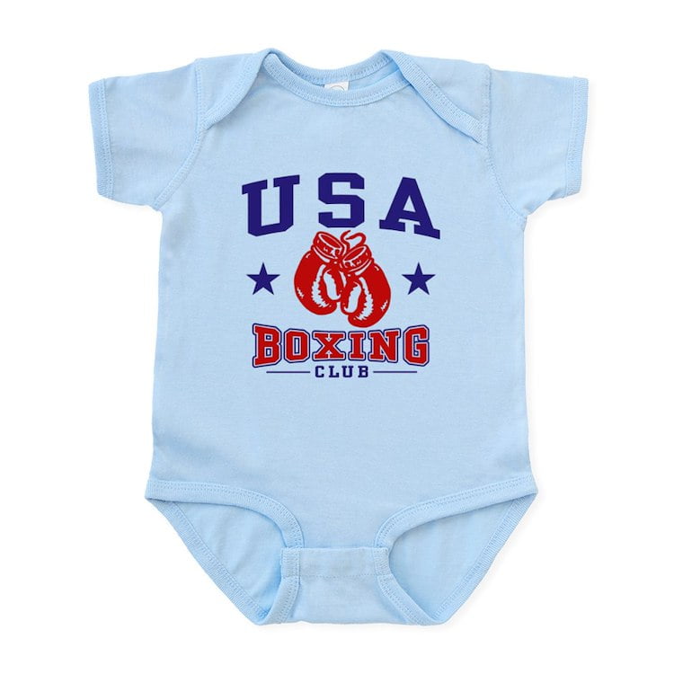CafePress - USA Boxing Infant Bodysuit - Baby Light Bodysuit, Size ...