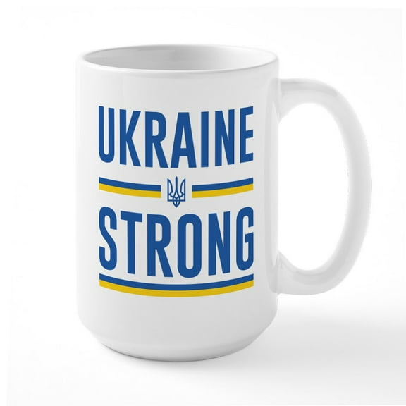 CafePress - Mommy Strong Large Mug - 15 oz Ceramic Large White Novelty ...