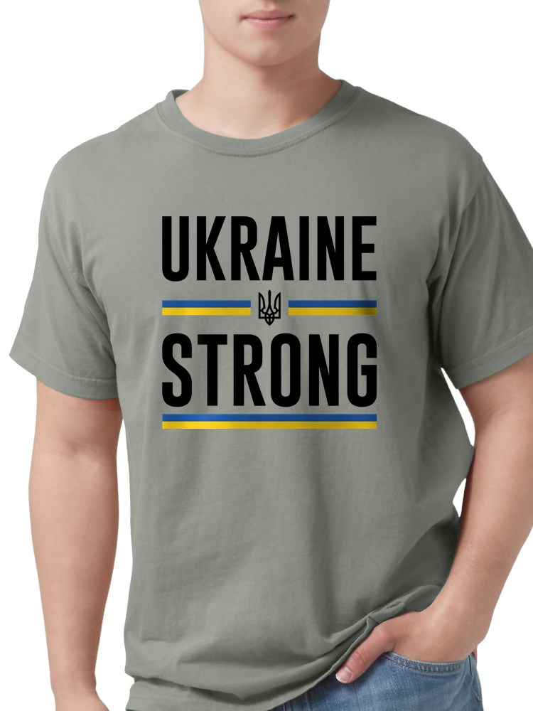 CafePress - Ukraine Strong Mens Comfort Colorsâ® Shirt - Mens Comfort Colors® Shirt - Walmart.com
