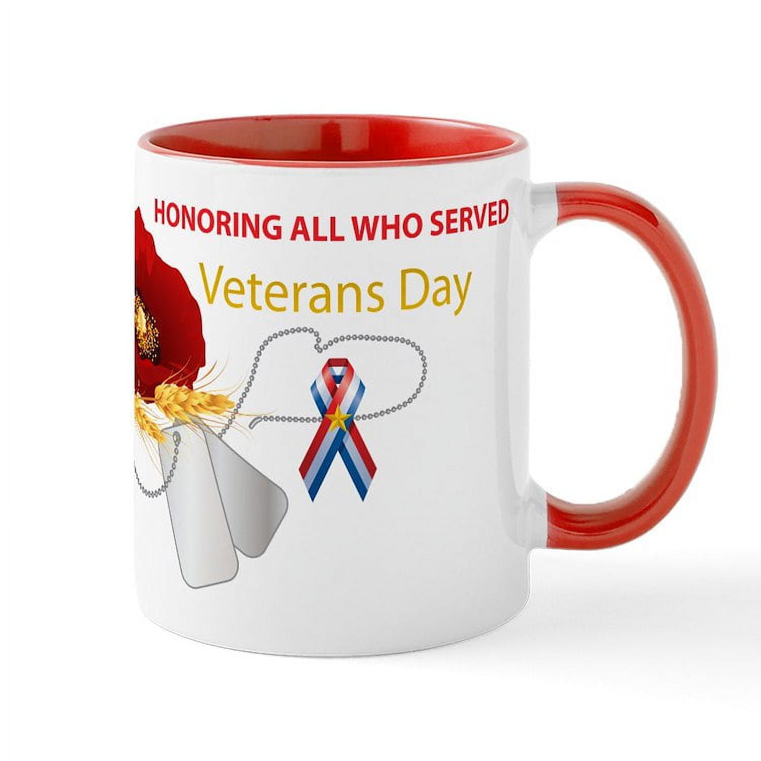 CafePress - Veterans Day Mug Mugs - 11 oz Ceramic Mug - Novelty Coffee ...