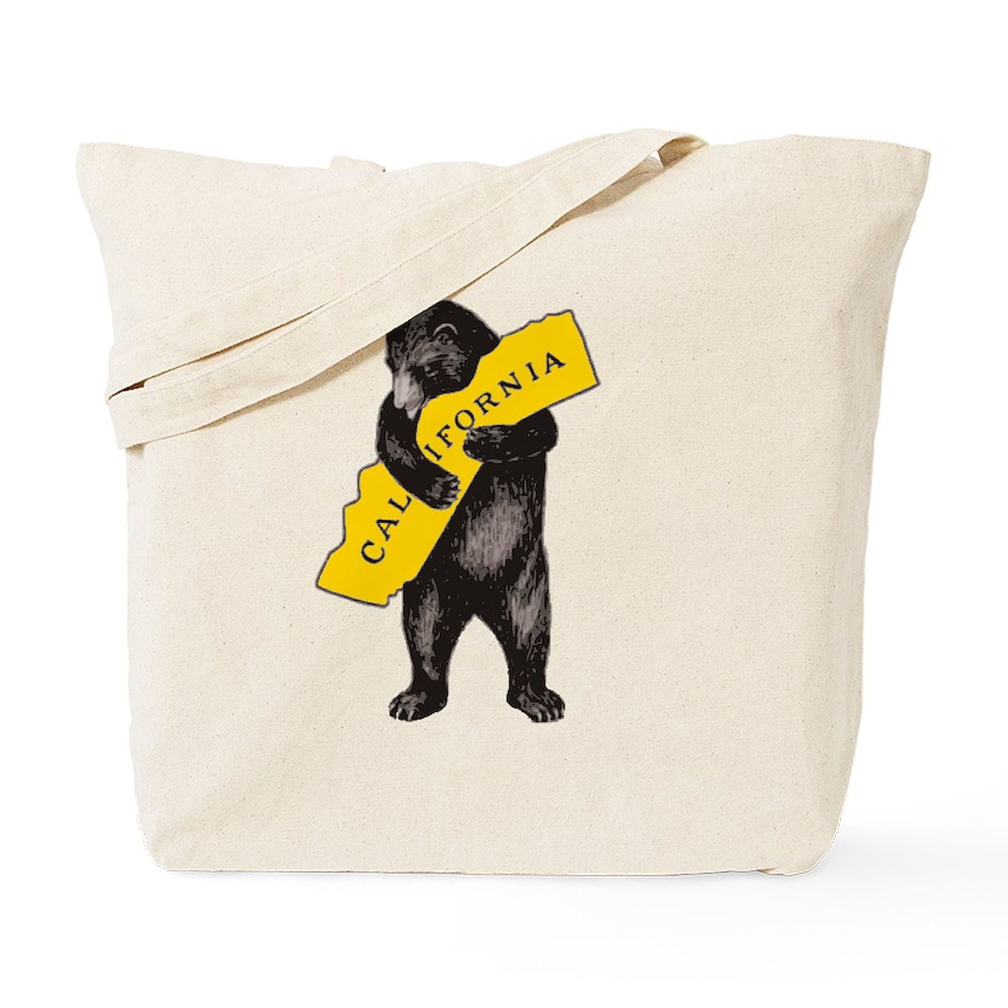 CafePress - Reusable Vintage California Bear Hug Illustration Handbag ...